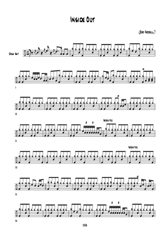 Inside Out - Phil Collins - Drum Sheet Music - AriaMus.com – DrumSetSheetMusic