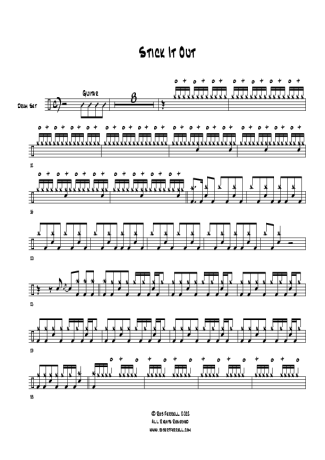 Stick It Out - Rush - Drum Sheet Music - AriaMus.com – DrumSetSheetMusic