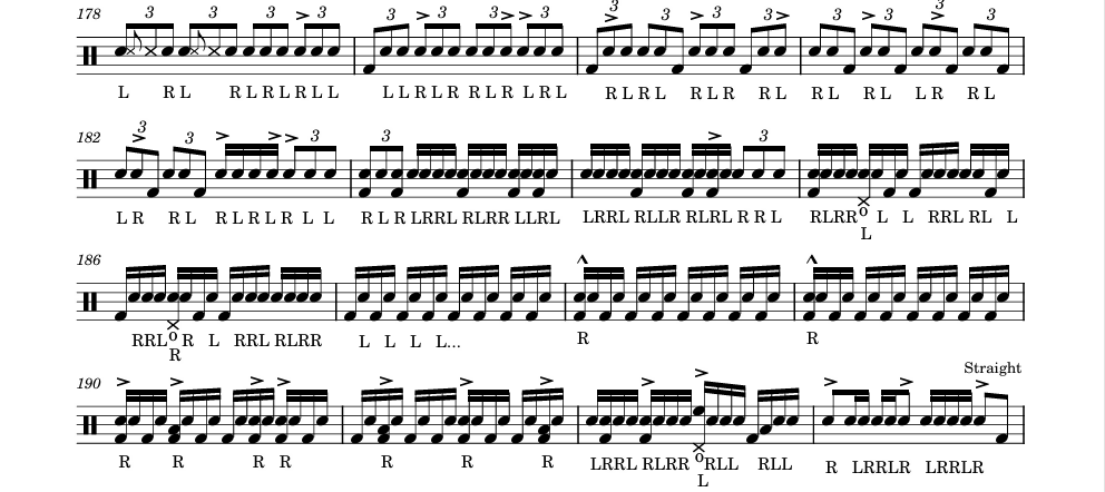 Drum Solo from the Hudson Music DVD - Buddy Rich - Drum Sheet Music ...