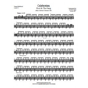 Celebration - Kool & The Gang - Drum Sheet Music - DrumScoreWorld.com ...