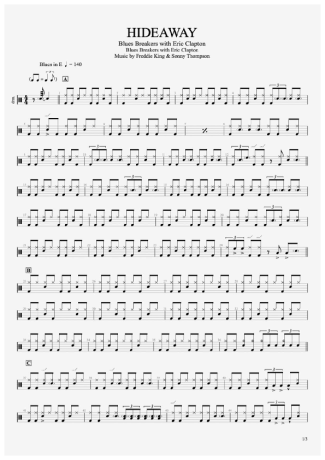 Hideaway - John Mayall & The Bluesbreakers with Eric Clapton - Drum ...