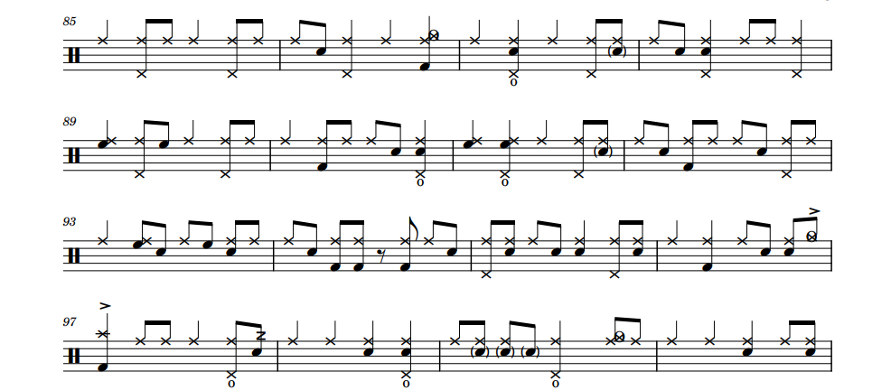 Bye Ya - Thelonious Monk - Drum Sheet Music - Mari_DrumTranscriptions ...