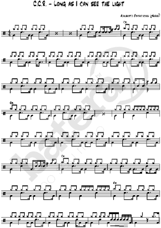 Long As I Can See the Light - Creedence Clearwater Revival (CCR) - Drum ...