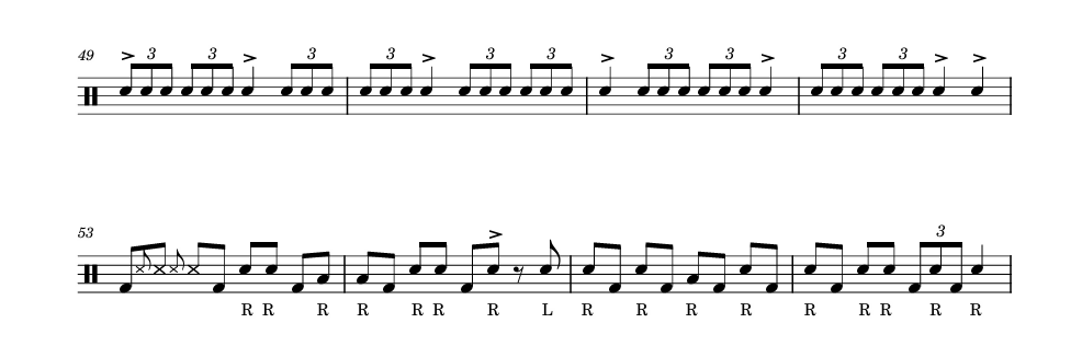 Rhythm a Ning - Thelonious Monk - Drum Sheet Music - Stick & Soul ...