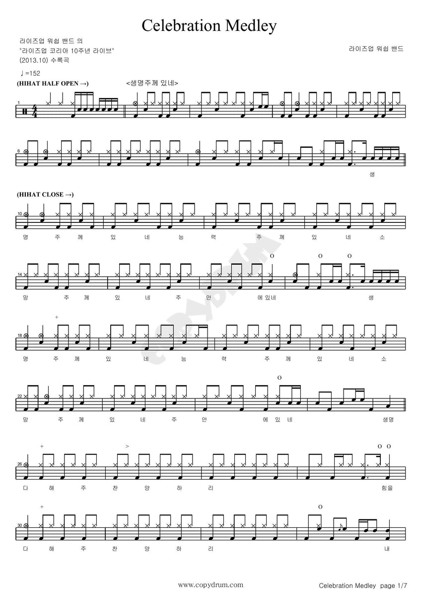 Celebration Medley (Celebration Medley) - Rise Up (라이즈업) - Full Drum T ...