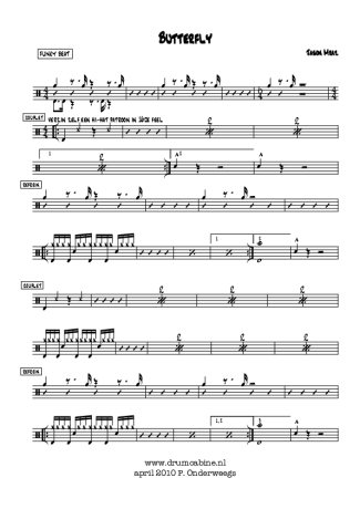 Butterfly - Jason Mraz - Drum Sheet Music - AriaMus.com – DrumSetSheetMusic