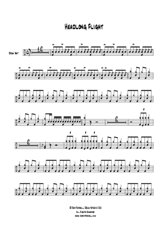 Headlong Flight - Rush - Drum Sheet Music - AriaMus.com – DrumSetSheetMusic