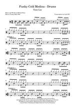 Funky Cold Medina - Tone Loc - Drum Sheet Music - SheetMusicDirect.com ...