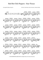 Scar Tissue - Red Hot Chili Peppers - Drum Sheet Music ...