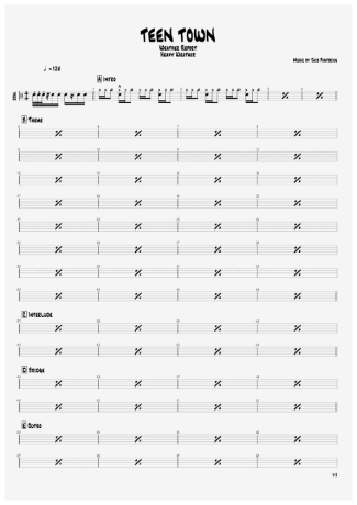 Teen Town - Weather Report - Drum Sheet Music - AriaMus.com ...