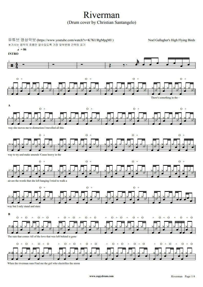 Riverman - (Christian Santangelo Drum Cover) - Noel Gallagher's High ...