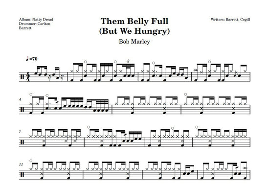Them Belly Full (But We Hungry) - Bob Marley & The Wailers - Full Drum ...
