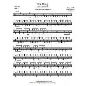one direction drum score