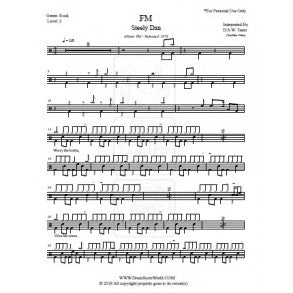 FM (No Static at All) - Steely Dan - Drum Sheet Music - DrumScoreWorld ...