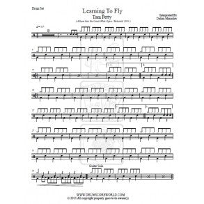 Learning to Fly - Tom Petty - Drum Sheet Music - DrumScoreWorld.com – DrumSetSheetMusic