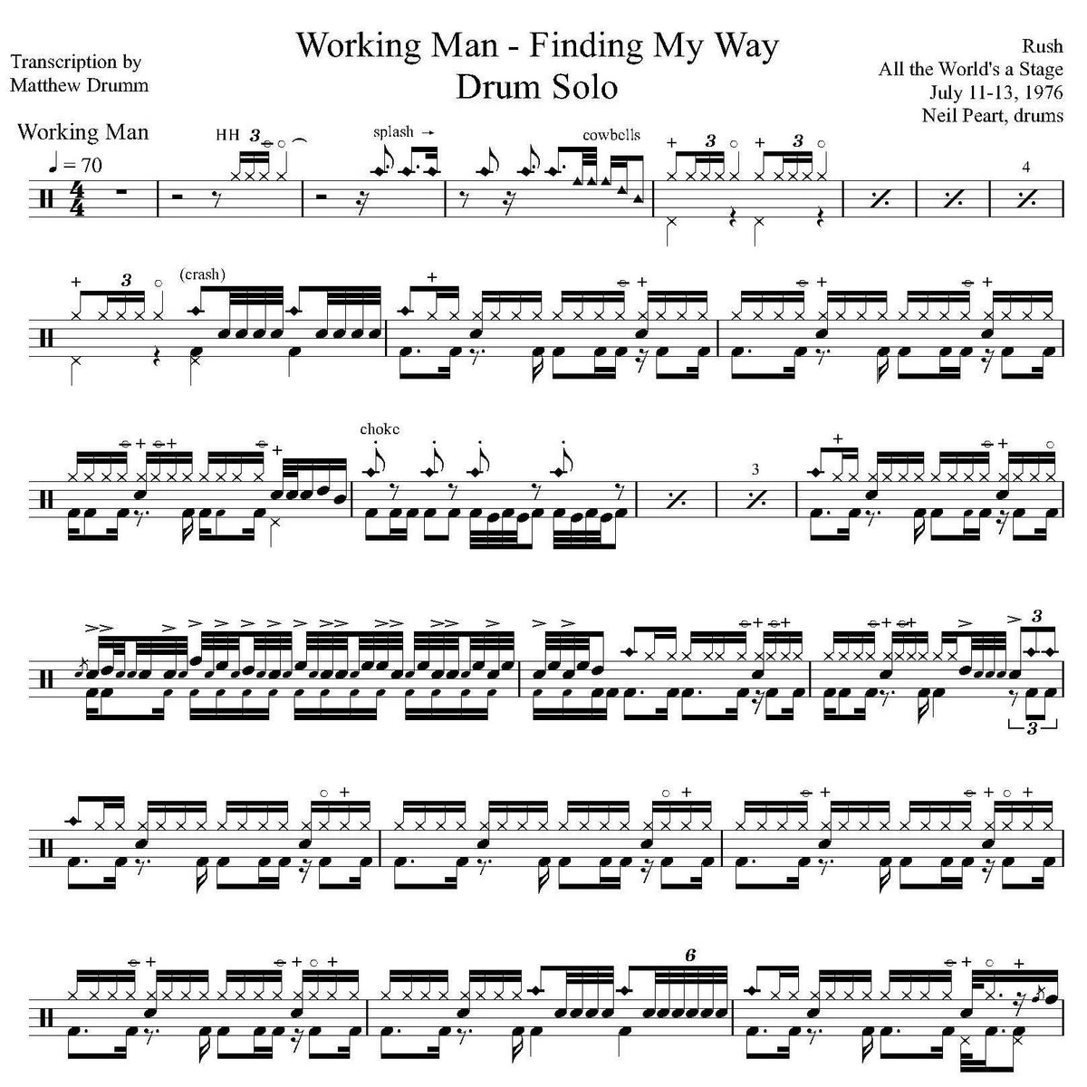 Working Man, Finding My Way & Drum Solo (Live in Toronto 1976 on 2112 ...