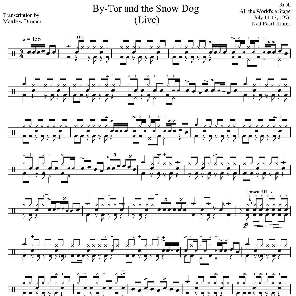 By Tor and the Snow Dog (Live in Toronto 1976 on 2112 Tour from All the ...