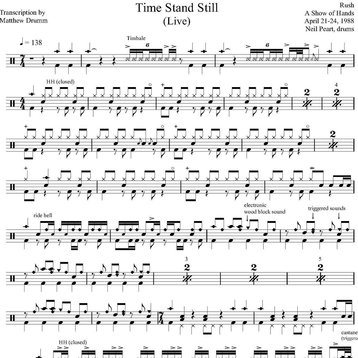 Time Stand Still (Live in Birmingham 1988 on Hold Your Fire Tour from a ...